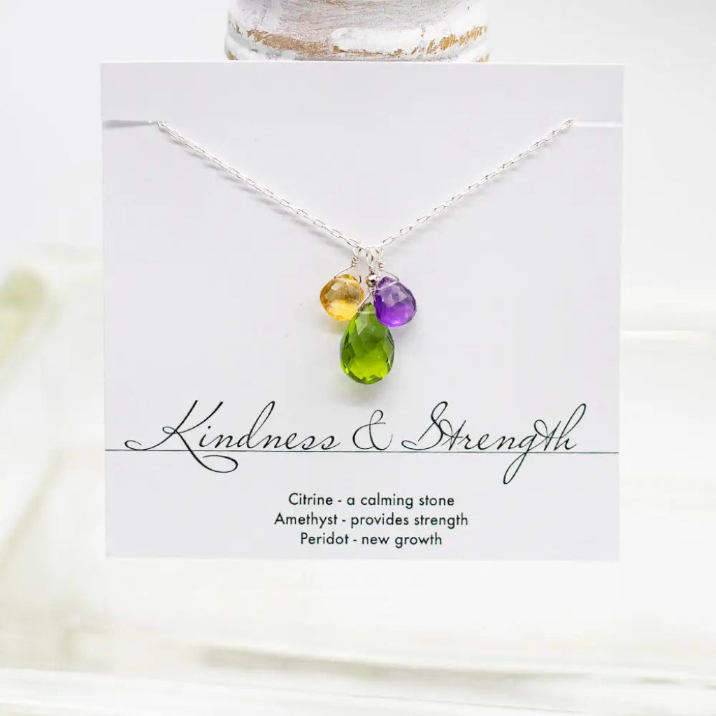 Kindness & Strength Necklace by Susan Roberts – Lavender Pond Farm